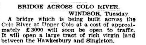 History - Colo River